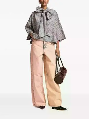 Essentiel Antwerp Rhinestone-embellished Pussy-bow Blouse