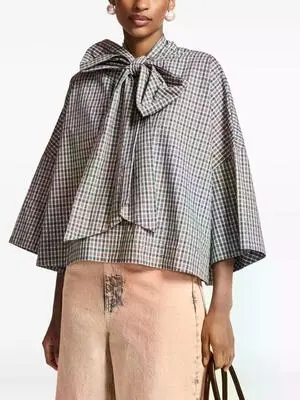 Essentiel Antwerp Rhinestone-embellished Pussy-bow Blouse