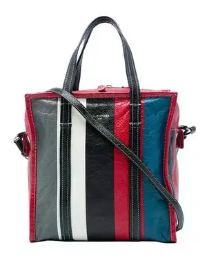 Balenciaga 2017 Lambskin Bazar Shopper Tote S Satchel - Red