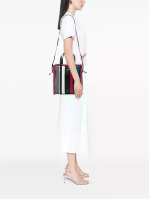 Balenciaga 2017 Lambskin Bazar Shopper Tote S Satchel - Red