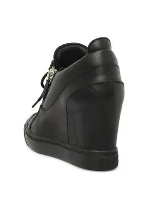 GIUSEPPE ZANOTTI Wedge-heel Zip-detail Sneakers