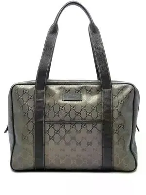 Gucci 2016-2026 Gg Imprime Business Bag - Brown
