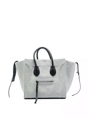 Celine 2013 Medium Felt Phantom Luggage Tote Bag - Grey
