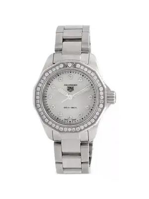 Tag Heuer Aquaracer 30mm Diamond Bezel Stainless Steel Watch