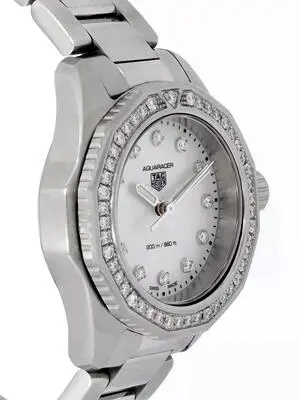 Tag Heuer Aquaracer 30mm Diamond Bezel Stainless Steel Watch