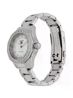Tag Heuer Aquaracer 30mm Diamond Bezel Stainless Steel Watch