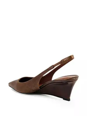 MADISON MAISON Loux Slingback Wedge Pumps