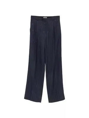 Sandro Sequin-embellished Trousers - Blue