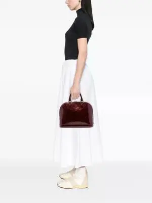 LOUIS VUITTON 2011 Monogram Vernis Alma Pm Handbag - Red