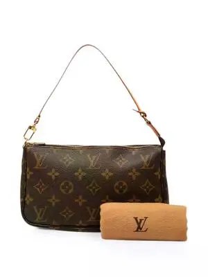 LOUIS VUITTON 2001 Monogram Pochette Accessoires Shoulder Bag