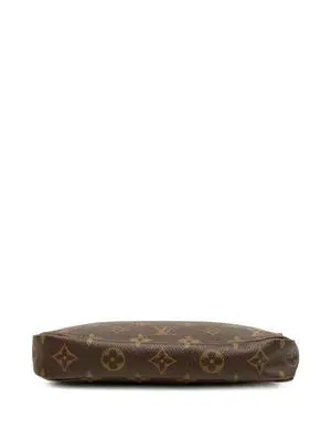 LOUIS VUITTON 2001 Monogram Pochette Accessoires Shoulder Bag - Brown