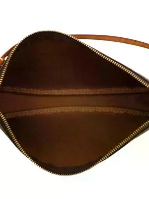 LOUIS VUITTON 2001 Monogram Pochette Accessoires Shoulder Bag - Brown