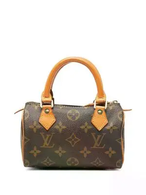 LOUIS VUITTON Monogram Mini Speedy Hl Satchel