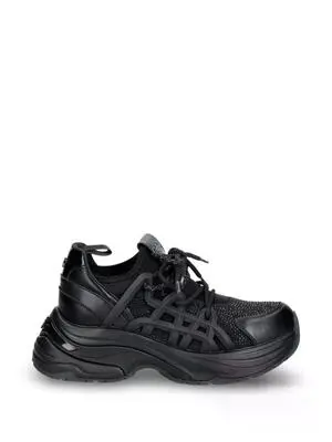 BUFFALO Senta Glam Crystal-embellished Sneakers - Black