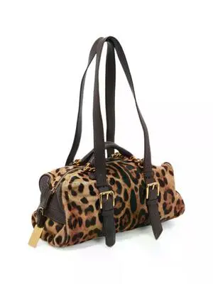 Dolce & Gabbana Leopard-print Calf Hair Satchel Bag