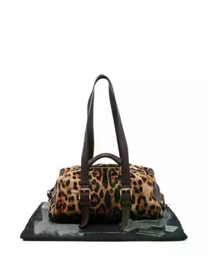 Dolce & Gabbana Leopard-print Calf Hair Satchel Bag