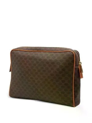 Celine Macadam Coated Canvas Clutch Bag