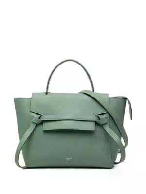 Celine 2019 Micro Grained Calfskin Belt Bag Satchel - Green