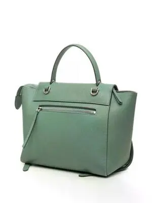 Celine 2019 Micro Grained Calfskin Belt Bag Satchel - Green