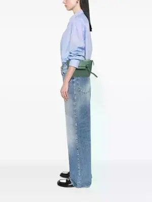 Celine 2019 Micro Grained Calfskin Belt Bag Satchel - Green