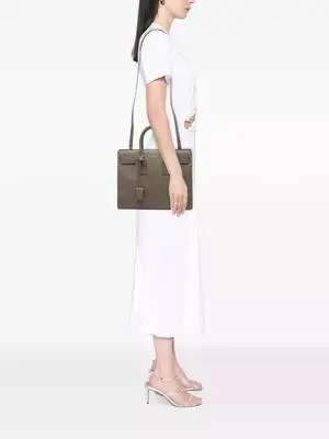 Saint Laurent 2014 Small Leather Sac De Jour Satchel
