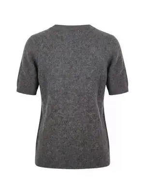 P.a.r.o.s.h Brushed Wool Short Sleeve Knit Sweater