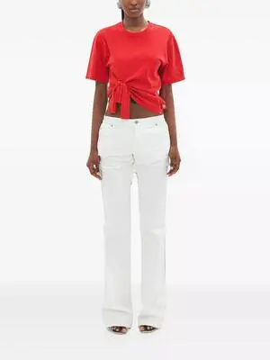 AREA Knot-detail T-shirt