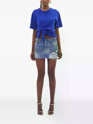 AREA Knot-detail T-shirt