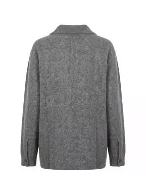 P.a.r.o.s.h Button-up Chest-pocket Cardigan - Grey