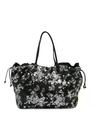 Valentino Garavani Glam Sequin-embellished Tote Bag - Black