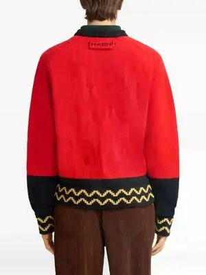 Marni Geometric Intarsia Wool Sweater