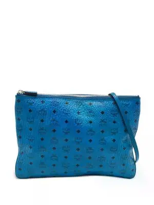Mcm Visetos Crossbody Bag - Blue
