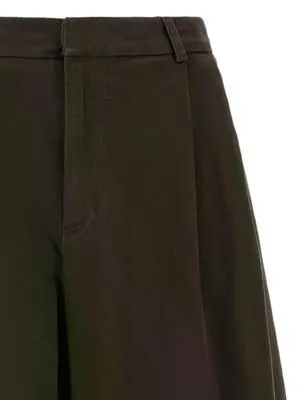TELA Pleated Canvas Tailored Shorts