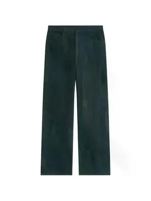 Dries Van Noten Loose Overdyed Pants - Green