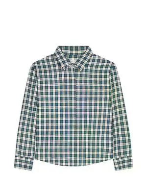 Dries Van Noten Checked Cotton Flannel Mini Shirt