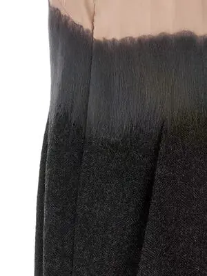 TELA Color-block Brushed-effect Mini Dress