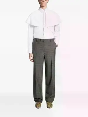 Dries Van Noten Long Straight-leg Wool Pants