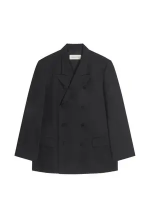 Dries Van Noten Oversized Wool Blazer - Black