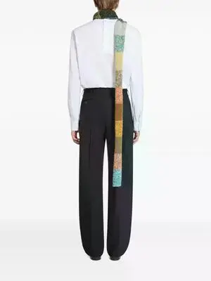 Dries Van Noten Long Straight-leg Wool Pants