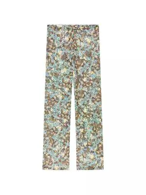 Dries Van Noten Elasticated Pleated Pants - Blue