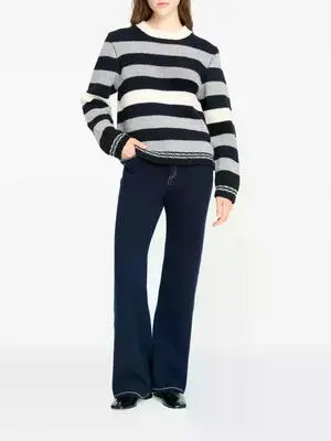 BARRIE Chunky-knit Striped Sweater