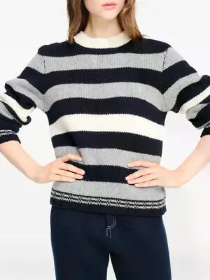 BARRIE Chunky-knit Striped Sweater