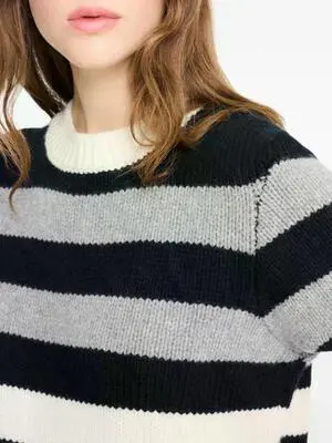 BARRIE Chunky-knit Striped Sweater