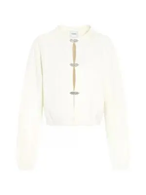 BARRIE Gem-embellished Cashmere Cardigan