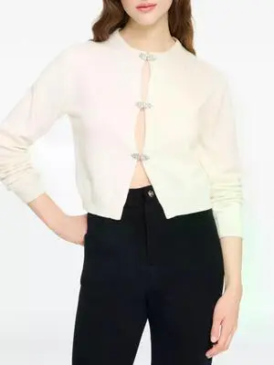 BARRIE Gem-embellished Cashmere Cardigan