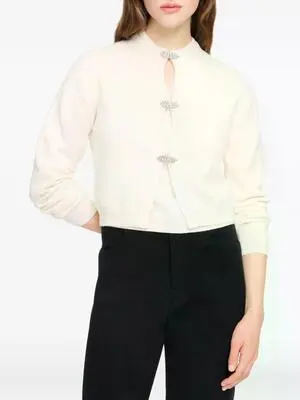 BARRIE Gem-embellished Cashmere Cardigan