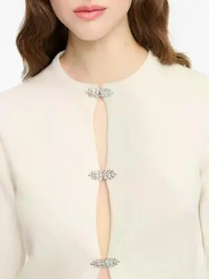 BARRIE Gem-embellished Cashmere Cardigan