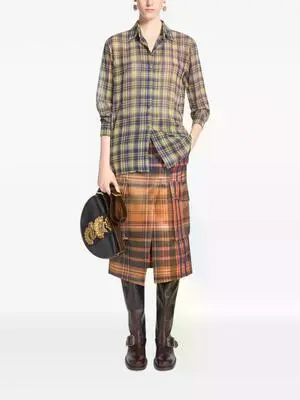 Dries Van Noten Pleated Shirt - Green