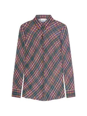Dries Van Noten Fitted Lurex Shirt