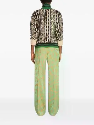 Dries Van Noten Elasticated Jacquard Trousers